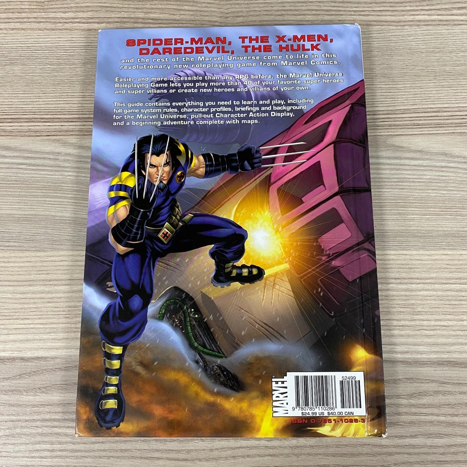 Il Gioco Di Ruolo DELL'UNIVERSO MARVEL Libro Rilegato 2003 RPG SPIDER ...