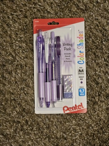 New Sealed, Pentel Violet Purple Ink Writing Pack Color Shades Pen ...