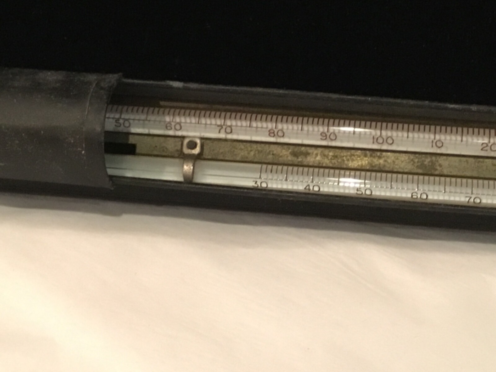 VINTAGE AUTHENTIC SIGNED TYCOS THERMOMETER ROCHESTER NY WITH HANDLE NO ...