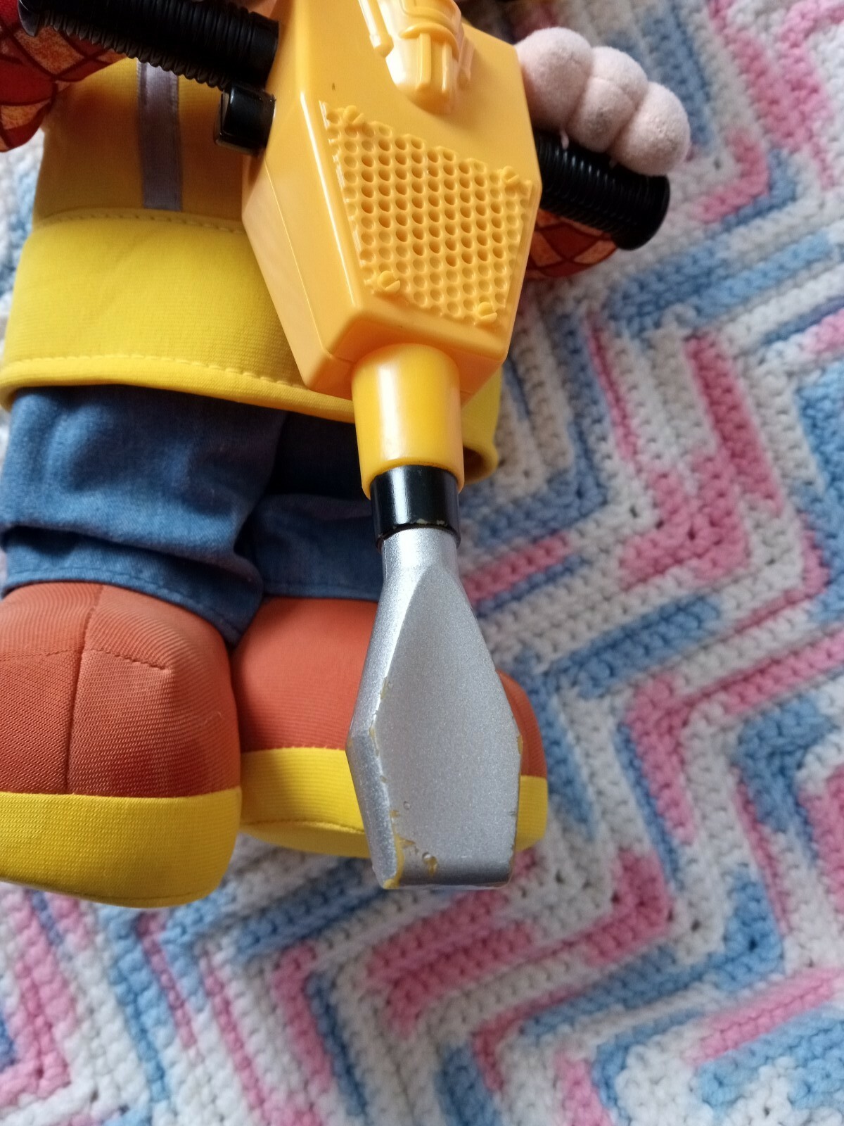 Vintage Hasbro Bob The Builder Talking Jack Hammer Toy Doll 13" Tall ...