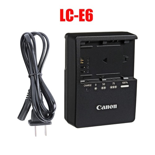 LC-E6 Charger For Canon LP-E6 LP-E6N Battery EOS 70D 60D 5D Mark III 5D Mark 6D | eBay