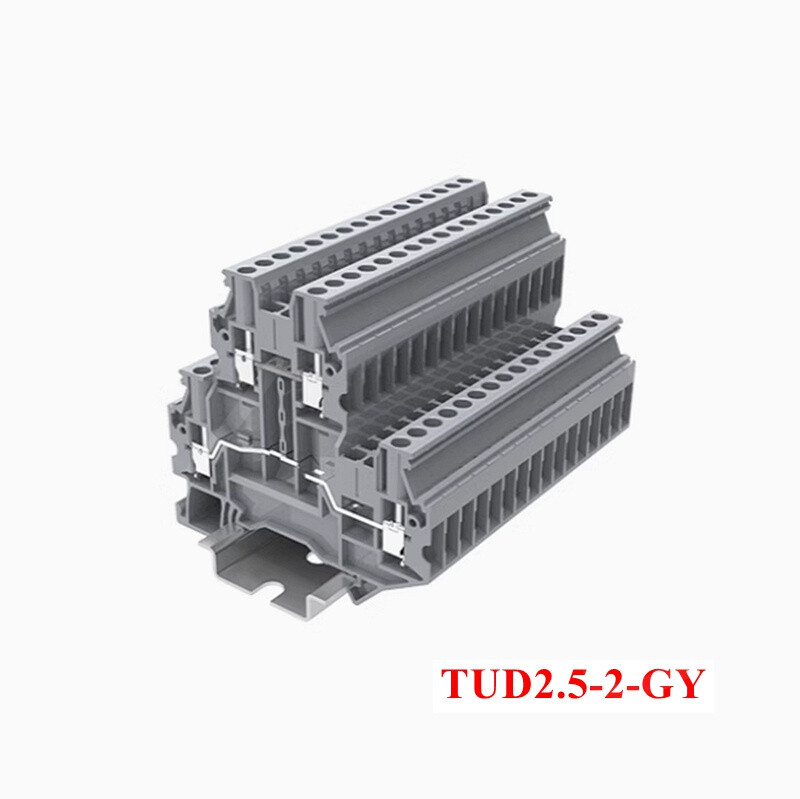 100PC NEW FIT FOR Screw type double-layer track terminal TUD2.5-2-GY | eBay