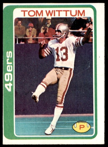 1978 TOPPS TOM WITTUM . SAN FRANCISCO 49ERS #77 | eBay