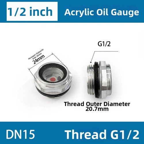 Oil Level Gauge Aluminum Alloy Body Inner Hexagon Design O-ring Sealed ...