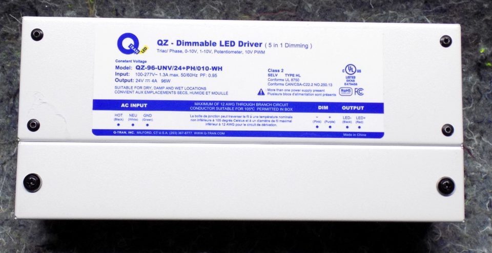 Brand New No Box Q Tran Qz 96 Unv 24 Ph 010 Wh Dimmable Led Driver