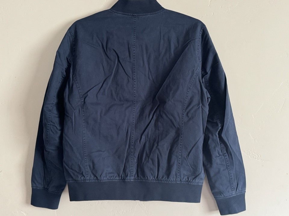 NEW Lucky Brand Garment-Dyed Full Zip Men's Bomber Jacket Blue, Green M ...