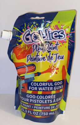 Goblies Play Paint Colorful Goo For Water Guns 25.3 FL Oz RED For ...
