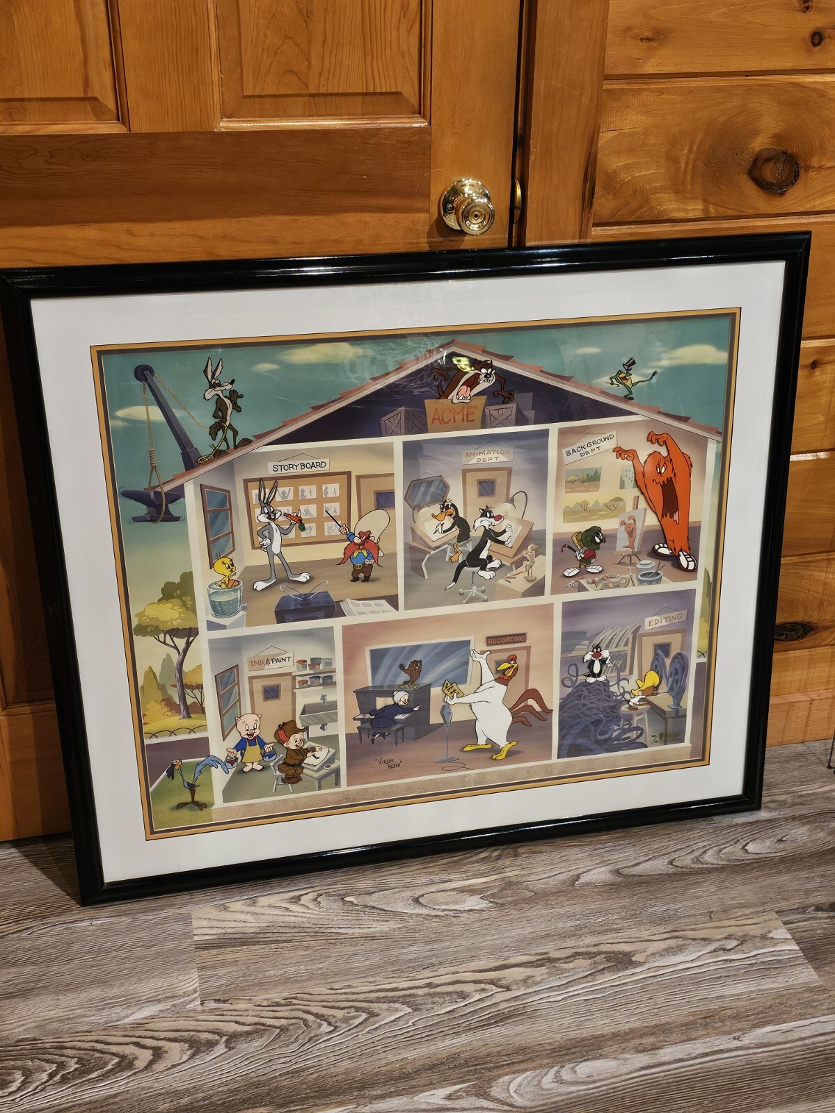 Limited Edition Hand Painted Cel "Looney Bin" Art by Virgil Ross Warner Brothers | eBay
