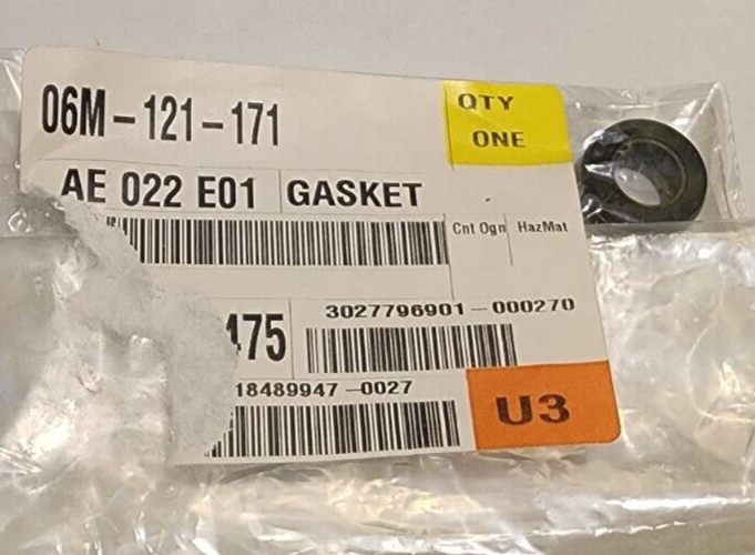 New OEM Genuine Audi Coolant Pipe Gasket Seal 06M-121-171 | eBay