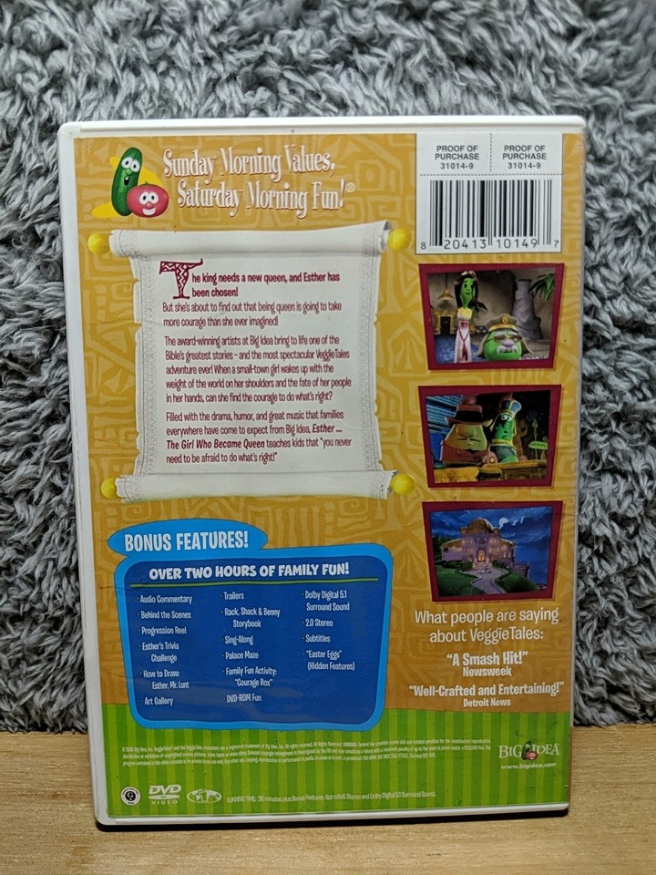 VeggieTales - Esther: The Girl Who Became Queen (DVD, 2005 ...