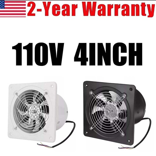4" Exhaust Fan Ventilation Extractor Fan Kitchen Air Blower Wall Mount ...