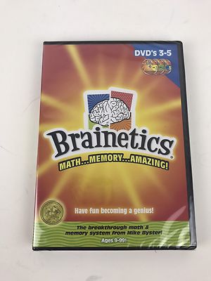 Brainetics: DVDs 3-5 - Math, Memory, Amazing! NEW SEALED | eBay