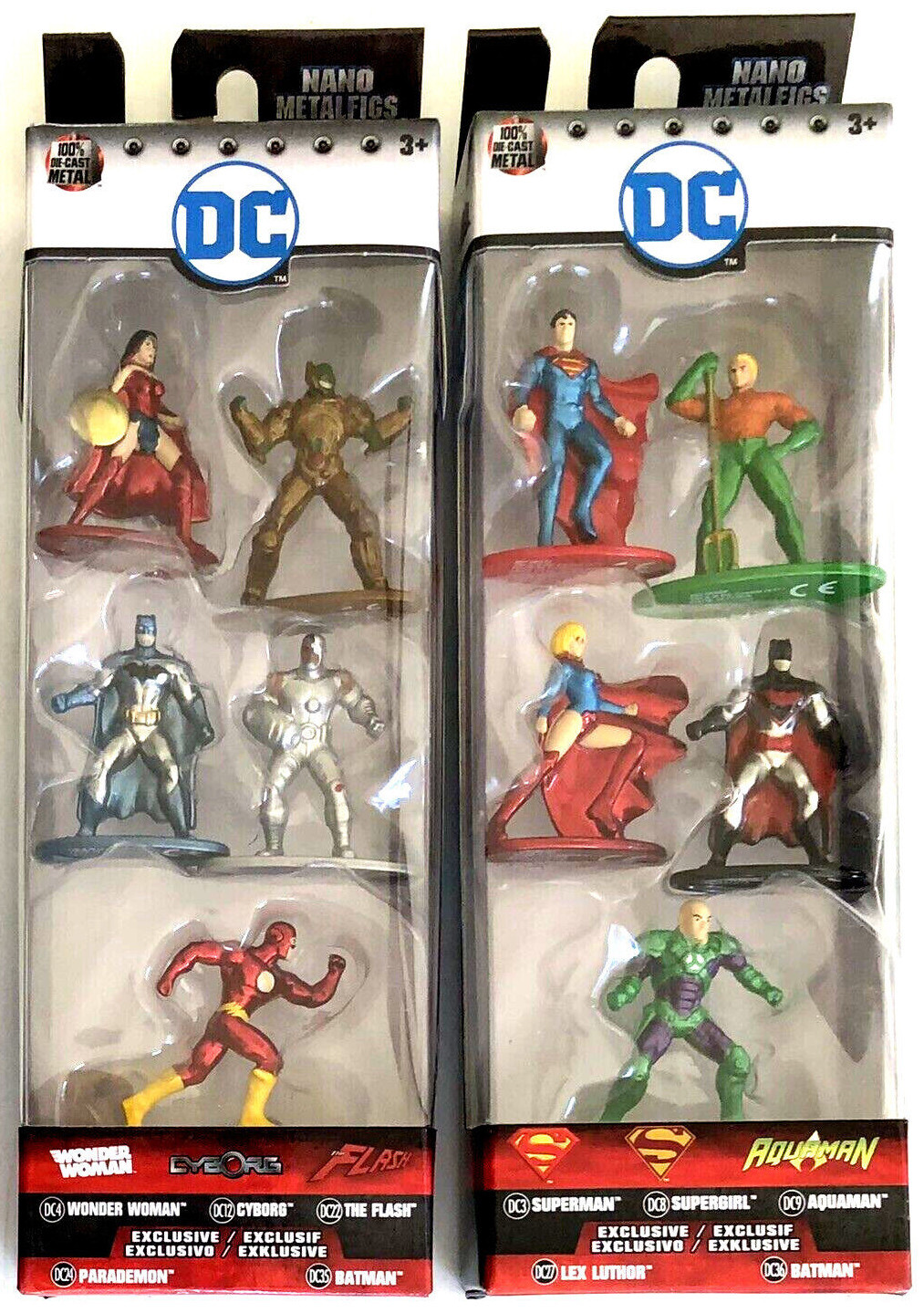 Jada Nano Metalfigs DC New 5 Packs (Lot of 2) Batman Superman Flash ...