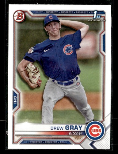 2021 Bowman Draft #BD-35 Drew Gray Card Chicago Cubs | eBay