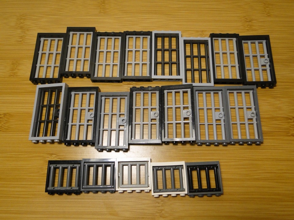 LEGO Police Jail Doors Windows Bars Used Lot | eBay