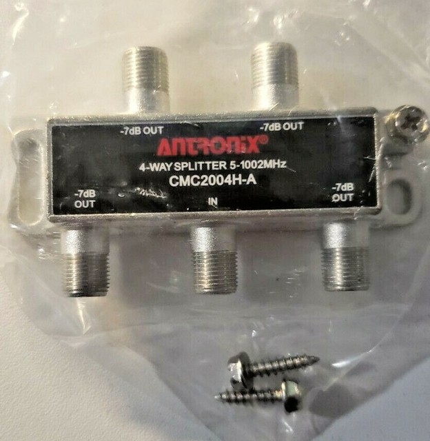 SIX (6) Antronix CMC2004H-A 4-way splitters with screws 5-1002MHz (bulk ) for sale online | eBay