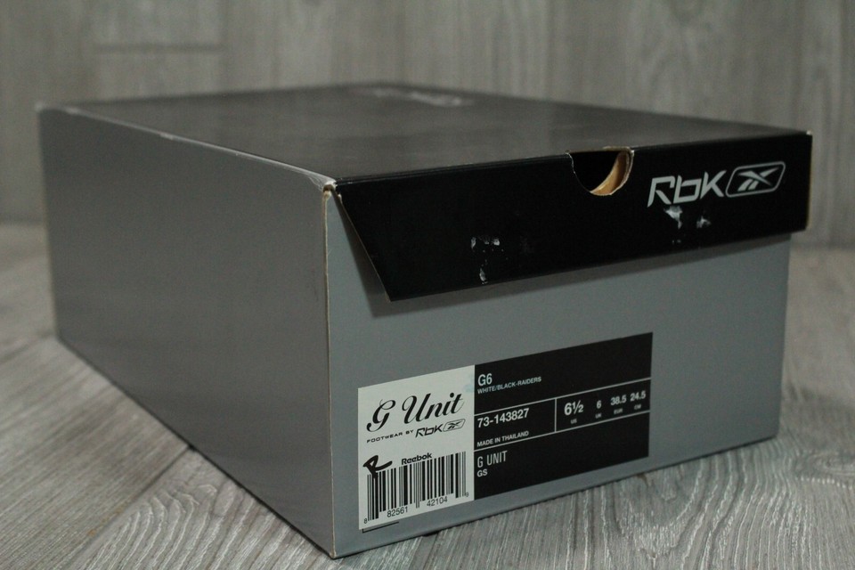 ~ New Rare in Box Reebok G-Unit G6 Raiders White Leather Shoes Mens ...