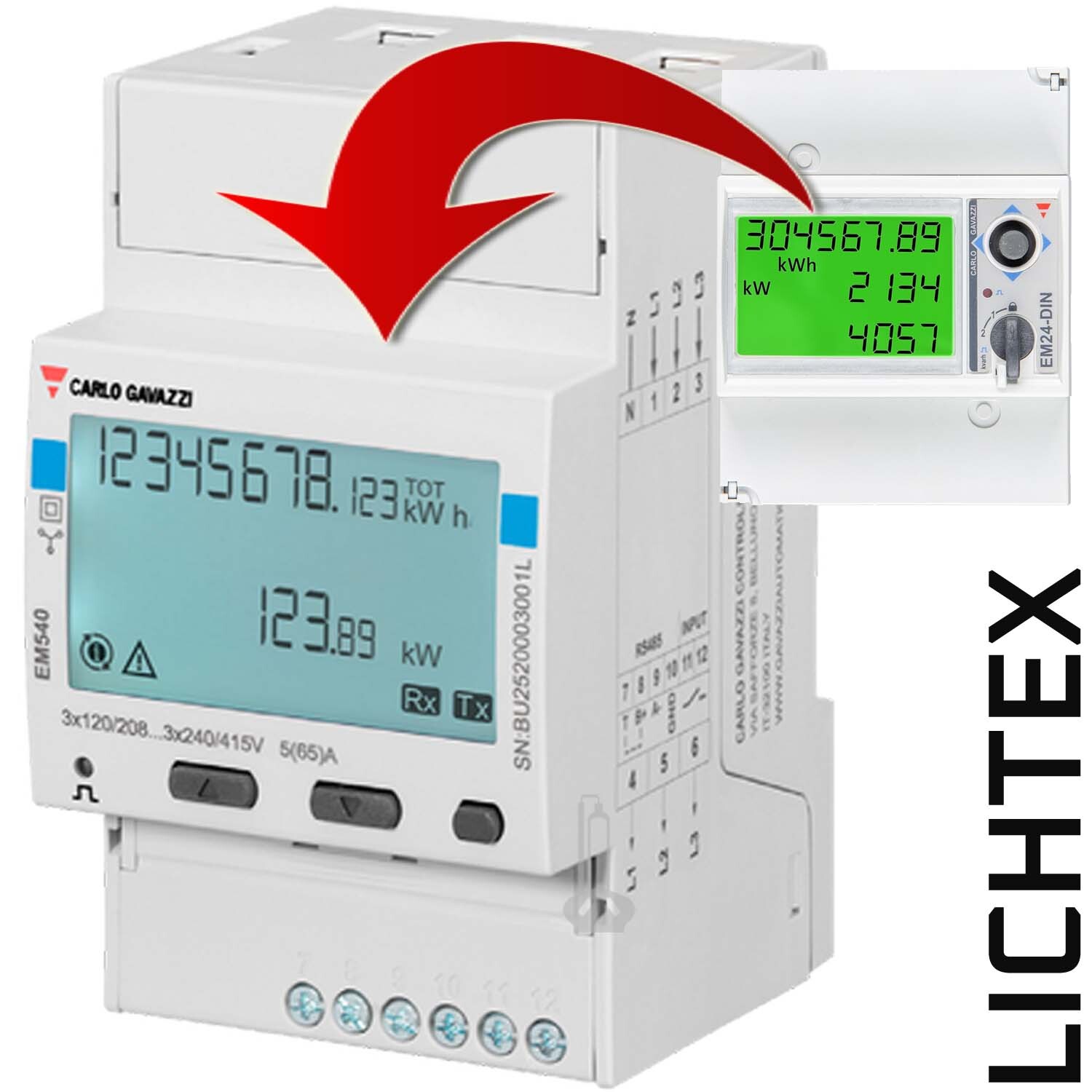 Victron Energy Energiezähler EM24 EM540 3× 65A RS485 Smart Meter ...