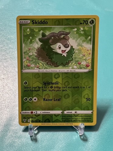 Skiddo 017/185 Reverse Holo Vivid Voltage Pokemon Card NM | eBay