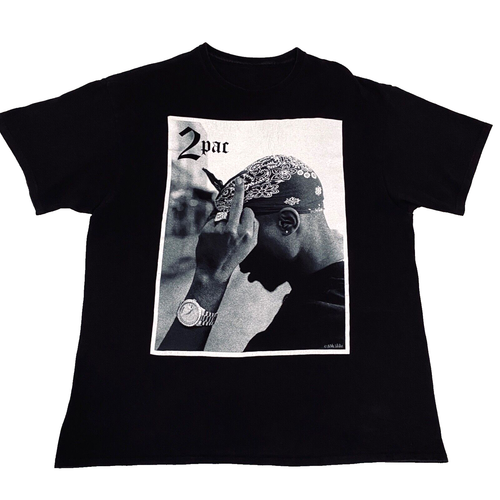 Rap T Shirt XL Cotton 2Pac Tupac Shakur Middle Finger Mike Miller ...