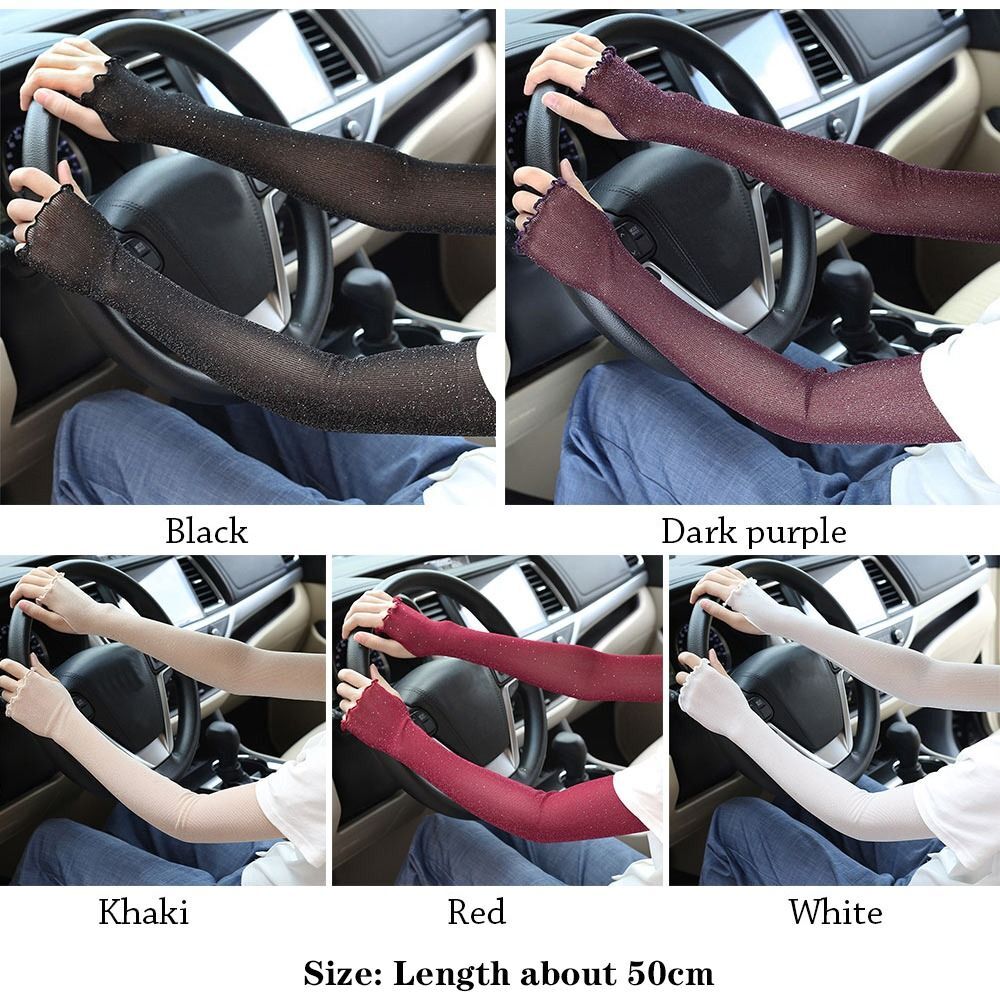 Summer Running Fishing Sun Protection Hand Cover Mittens Sunscreen ...