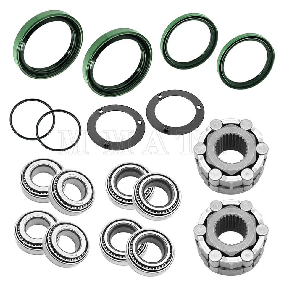 2 Front Wheel Hub Clutch & Bearings Seals Kit for Polaris Scrambler 400 ...