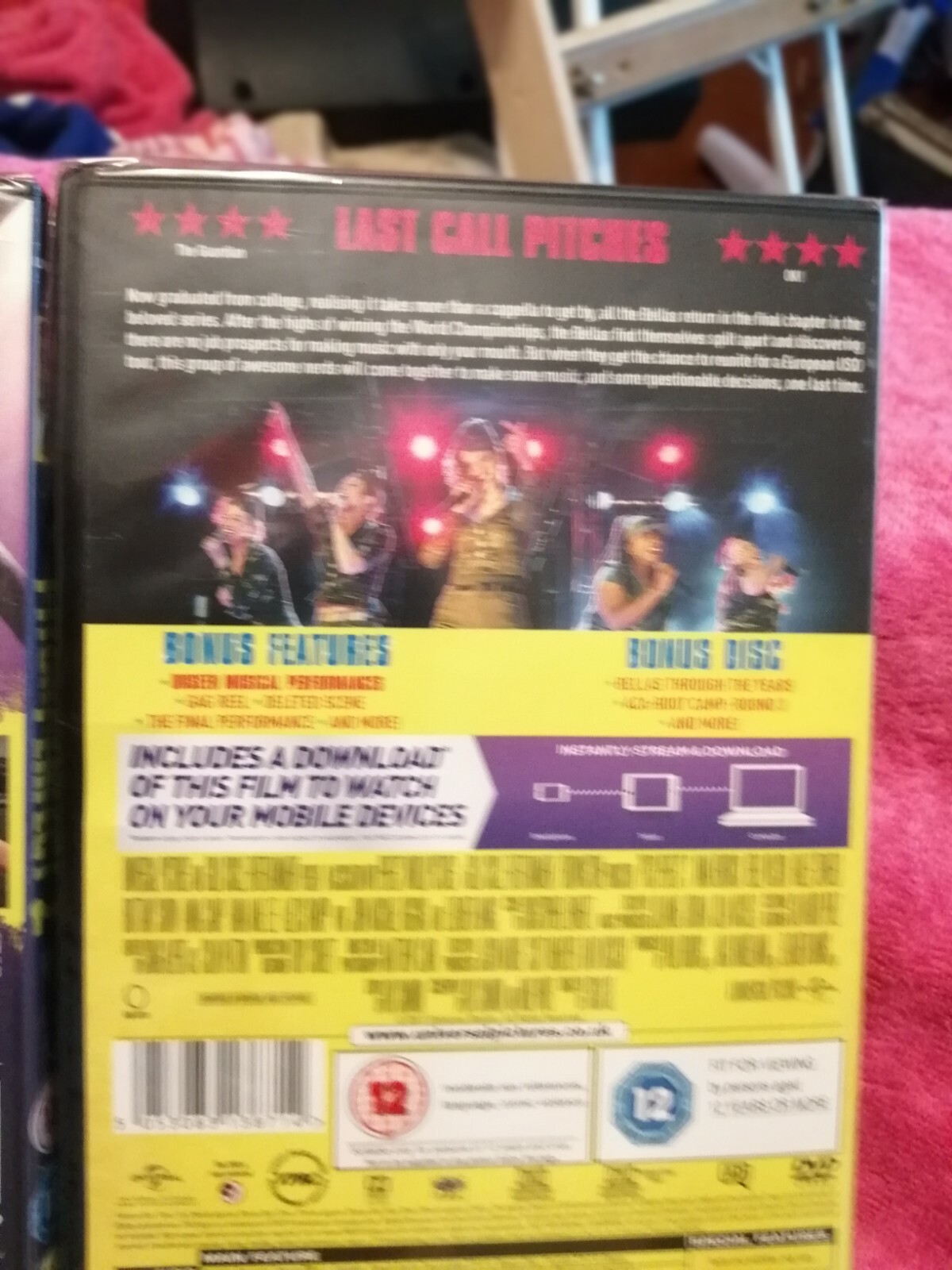 Pitch Perfect 3 Movie Collection [DVD] Great Value !!! | eBay UK