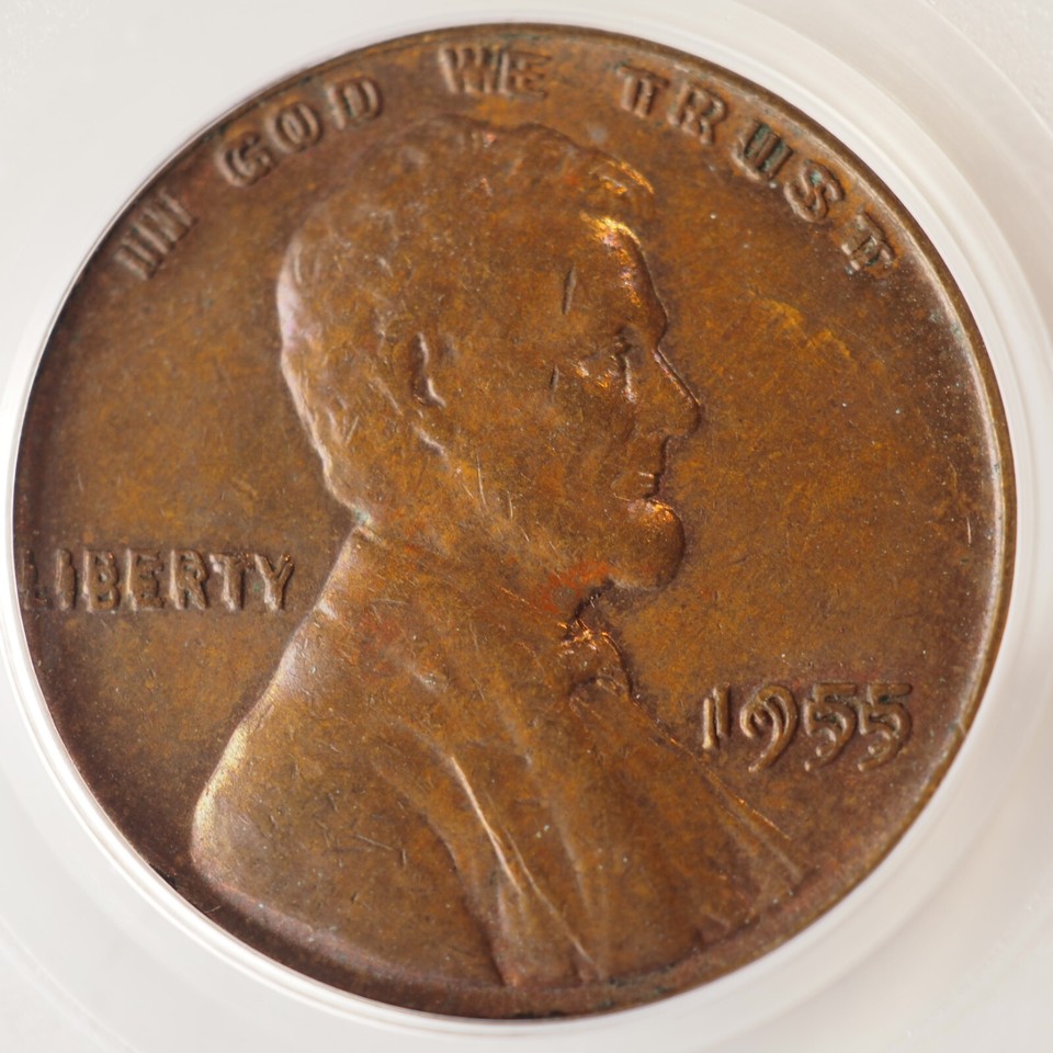 1955/55 ***DOUBLE DIE***LINCOLN HEAD CENT** PCGS MS62BN** FREE SHIPPING ...