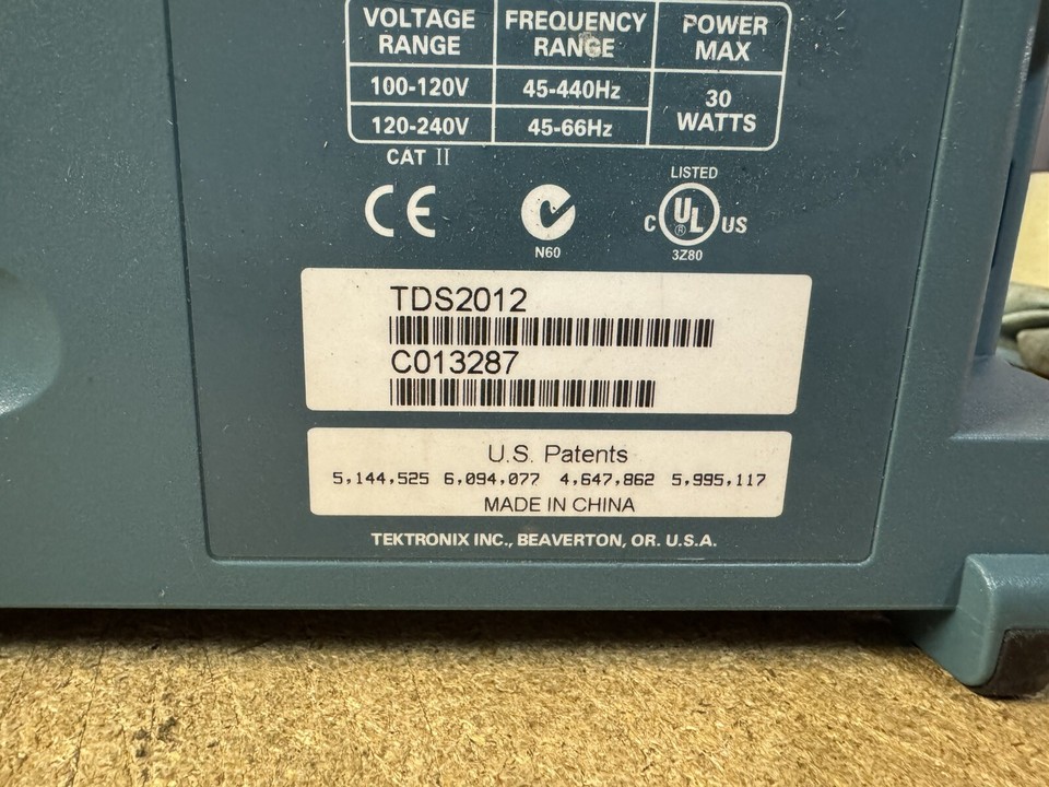 2 x Tektronix TDS2012 Oscilloscope 100MHz 1GS/s 2ch LOT 2 ASIS PARTS ...