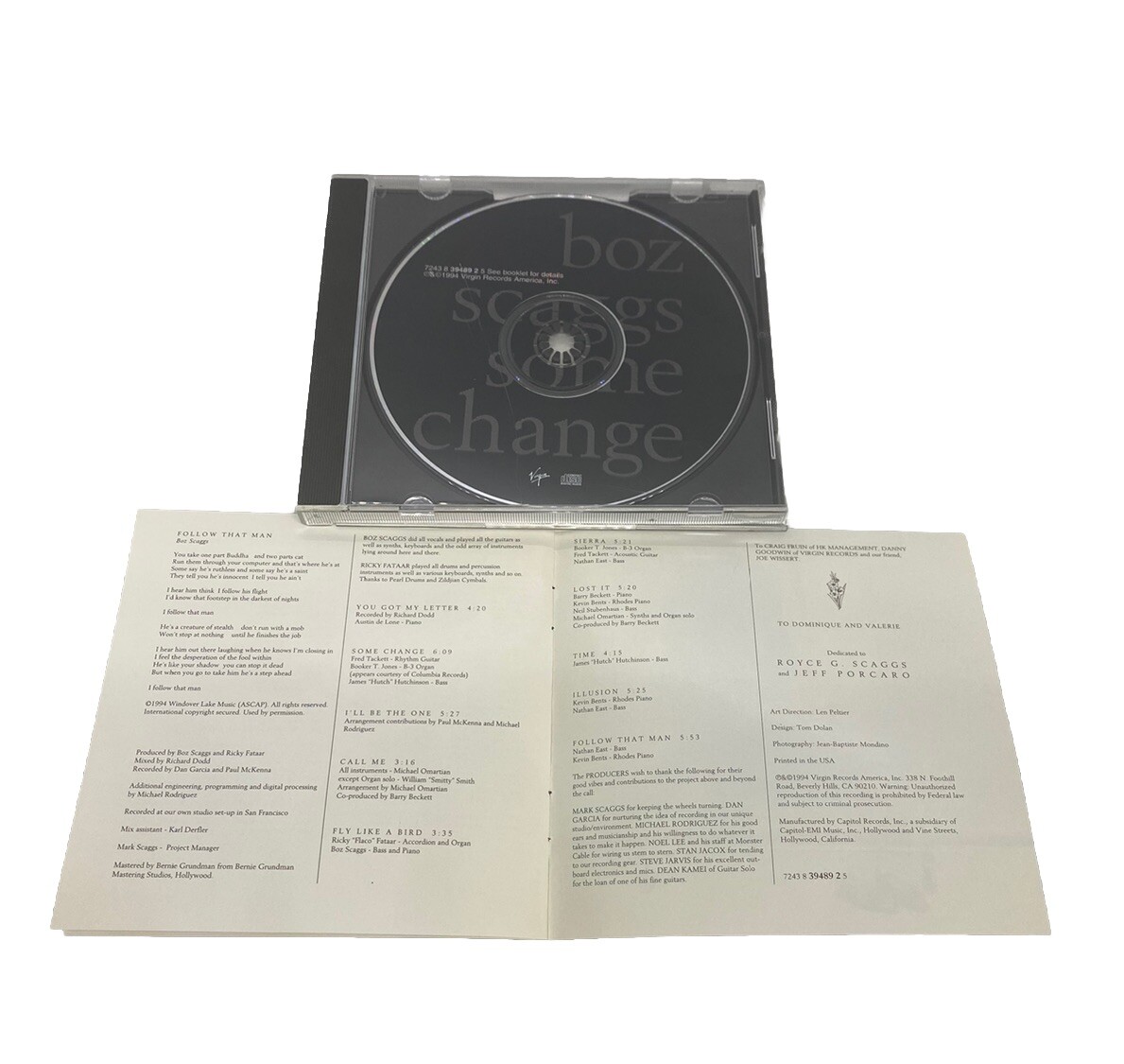 Boz Scaggs : Some Change CD 1994 Virgin Records America Capitol-EMI ...