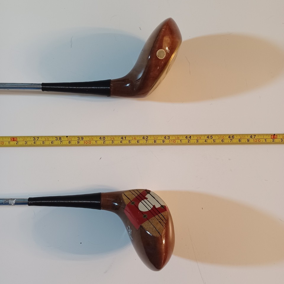 Vtg MacGregor MT Tourney Persimmon Driver, 3 Wood, 4 Wood Set Steel ...