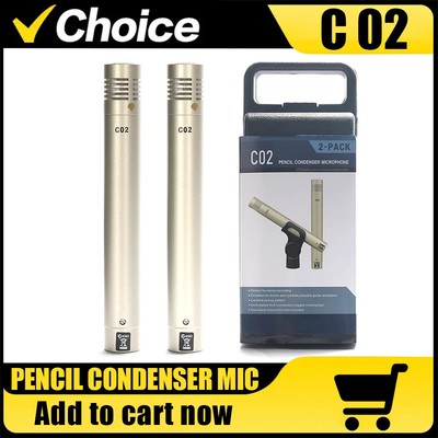 Pencil Type Condenser Microphone Small-Diaphragm Suspension Clip Piano ...