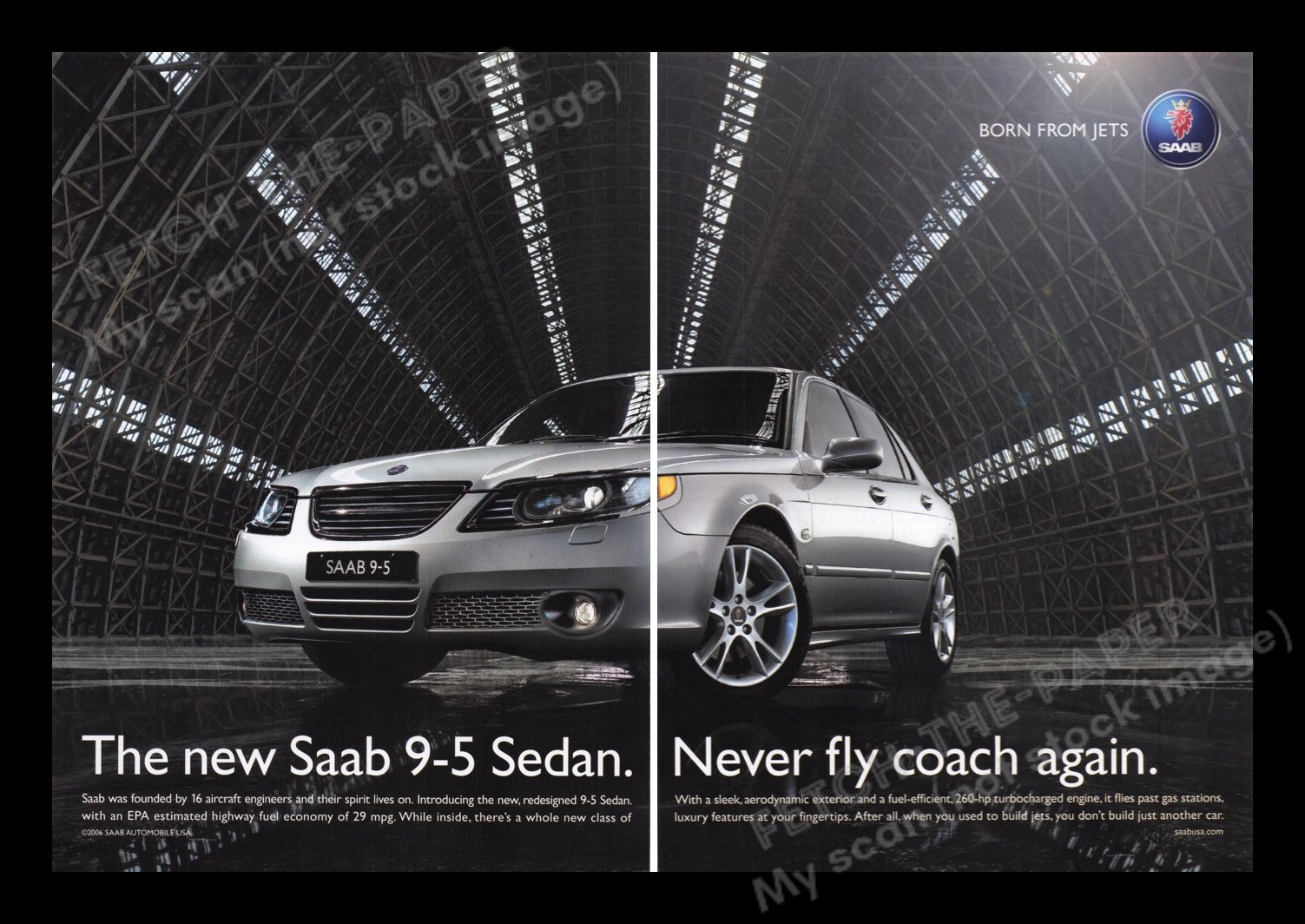 Saab 9-5 Sedan Car 2000s Print Advertisement Ad (2 pages) 2006 | eBay