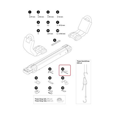 Thule Hex Key M5 für Hullavator Pro Kayak Support EuroRide 30113 | eBay UK