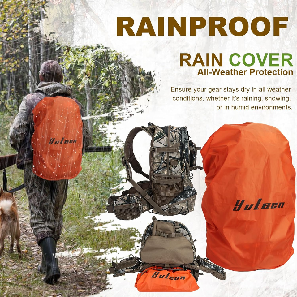 Hunting Backpack Durable Camo Hunting Packs for Men Large Capacity ...
