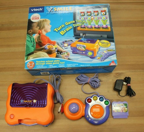 VSmile TV Learning System (VTech, 2005) Complete in Box - CIB | eBay