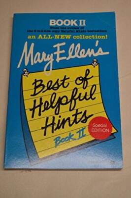 Mary Ellen's Best of Helpful Hints Book II - Plastic Comb - GOOD ...