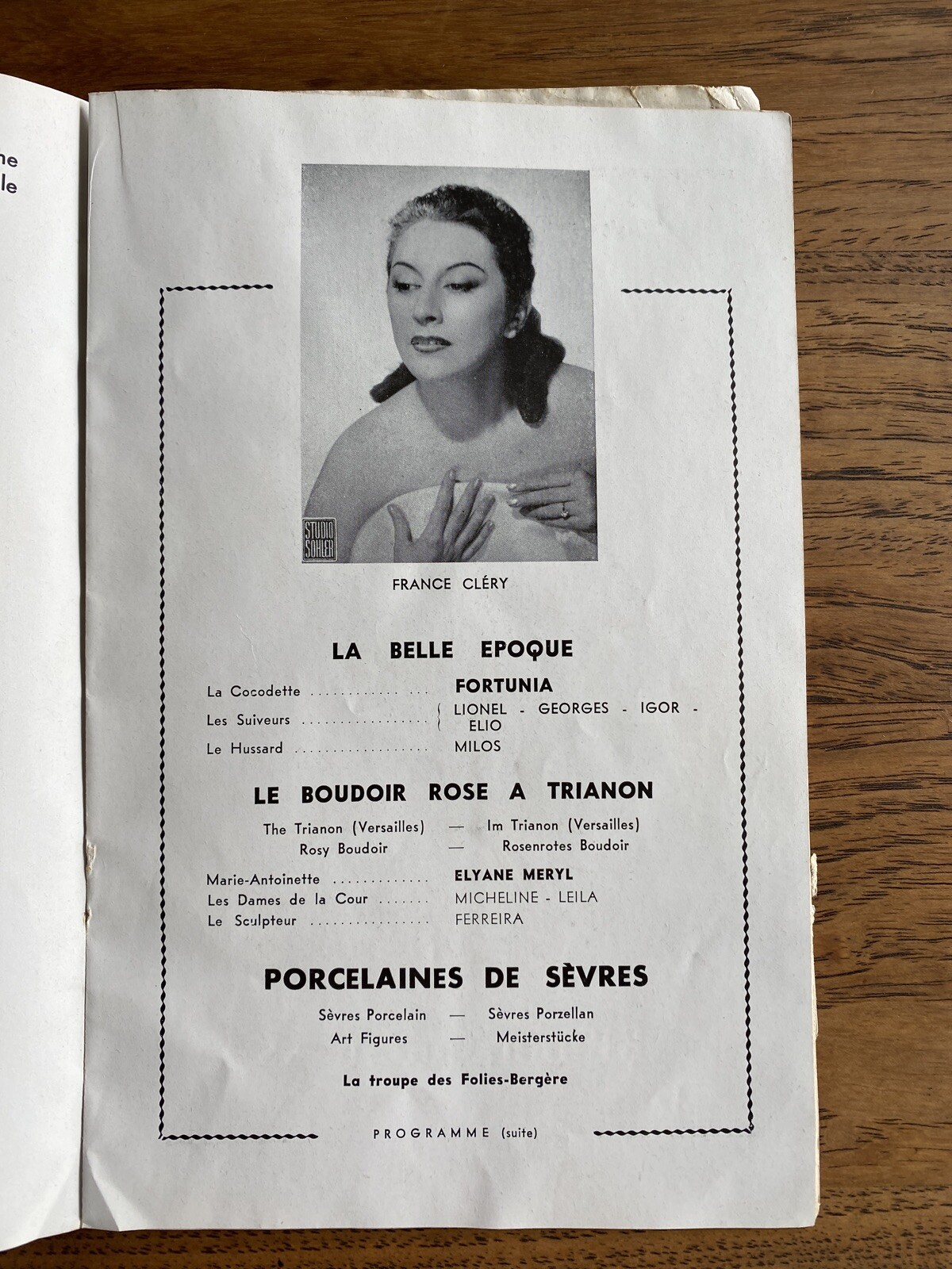 Vintage Folies Bergere Program 1950s Ephemera Cabaret Music Hall Paris ...