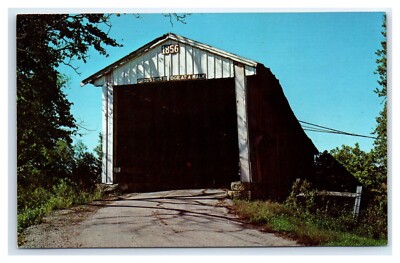 Rockville, IN Postcard - Crooks Covered Bridge - Parke County | eBay