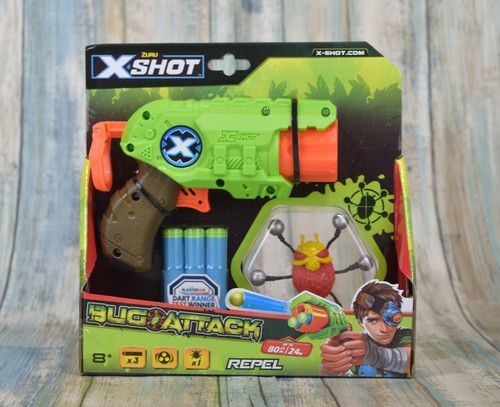 Zuru Xshot Bug Attack Rotary Barrel With 3 Darts & Bug - Shoots Up To ...