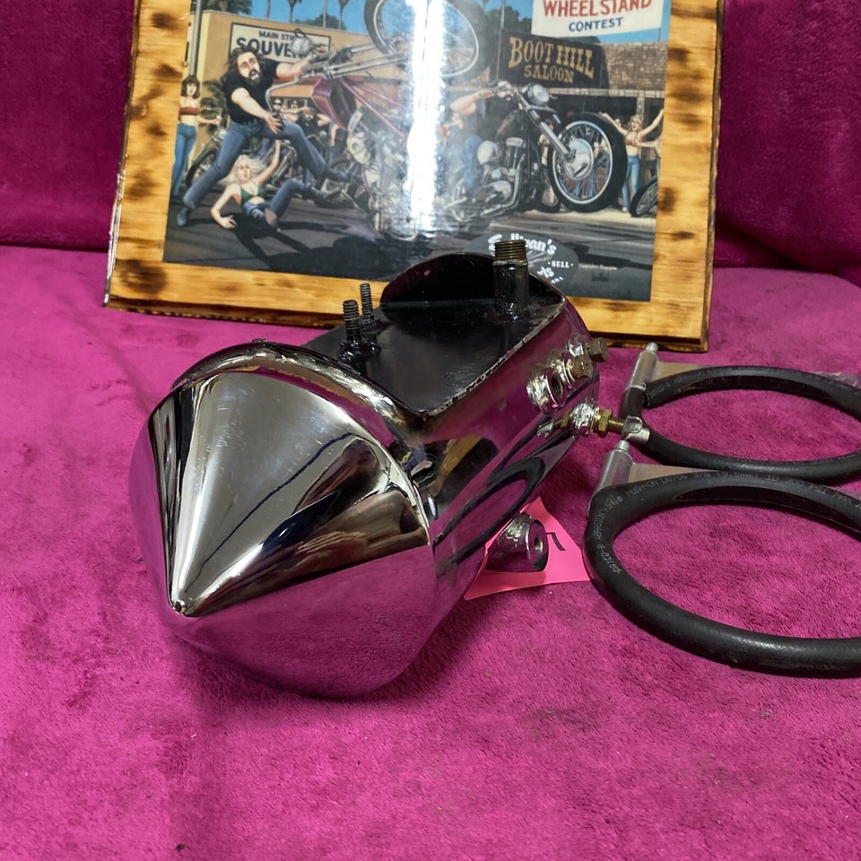 harley chopper custom round oil tank shovelhead rigid frame swing arm ...