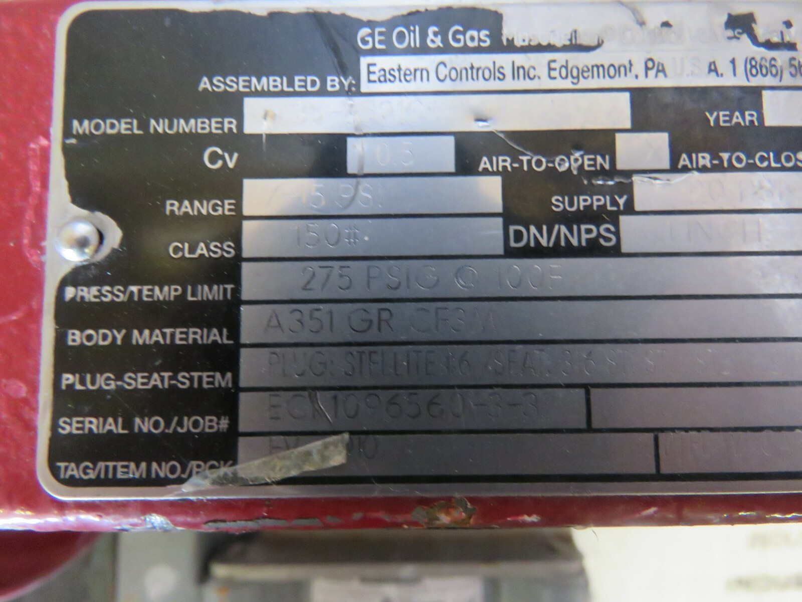 MASONEILAN CAMFLEX II 1'' 150 VALVE 35-35212 w/ SV-II POSITIONER USED ...