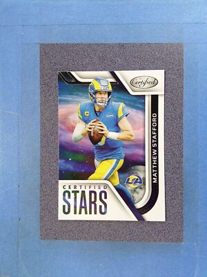 2022 Certified MATTHEW STAFFORD #CS-11 Certified Stars LA Rams @NV05 | eBay