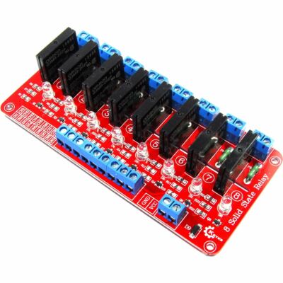 Keyes Solid State Relay Module 1 2 4 8 Channel 5V 240V AC Arduino Flux ...