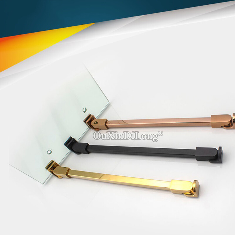 Stainless Steel Wall to Glass Support Rod Frameless Shower Panel ...