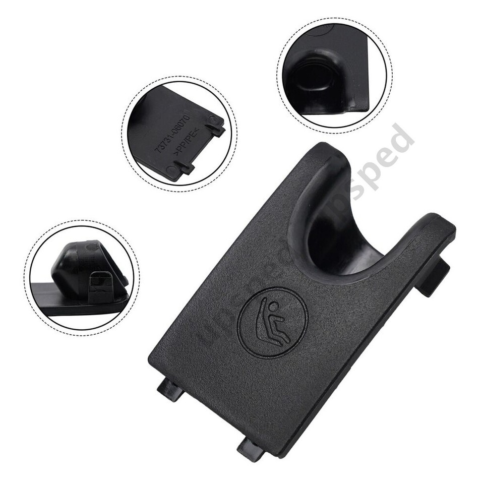 Toyota Camry Avalon Black Car Rear Child Seat Hook Anchor ISOFix Cover ...