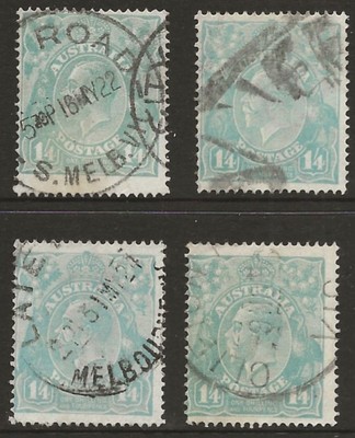 KGV PAGE of 1/4- TURQUOISE SINGLE WATERMARK'S GREAT LOT | eBay Australia