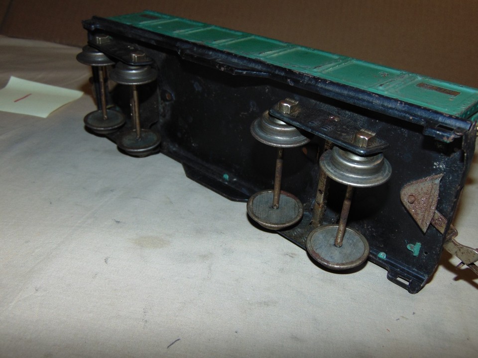 LIONEL STANDARD GAUGE 512 GREEN & BLACK GONDOLA #1 | eBay