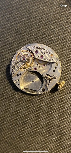 Vintage Hamilton 747 Movement(partial), Balance Free Spinning. | eBay