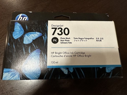 GENUINE HP 730 PHOTO BLACK CARTRIDGE P2V67A DESIGNJET T1600 T2600 | eBay